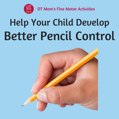 Pencil Control Activities: Fun Fine Finger Exercises